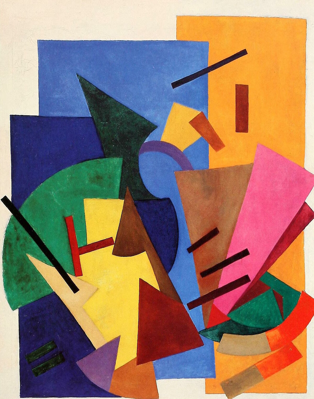 Non-Objective Composition (Flight of an Airplane) by Olga Rozanova