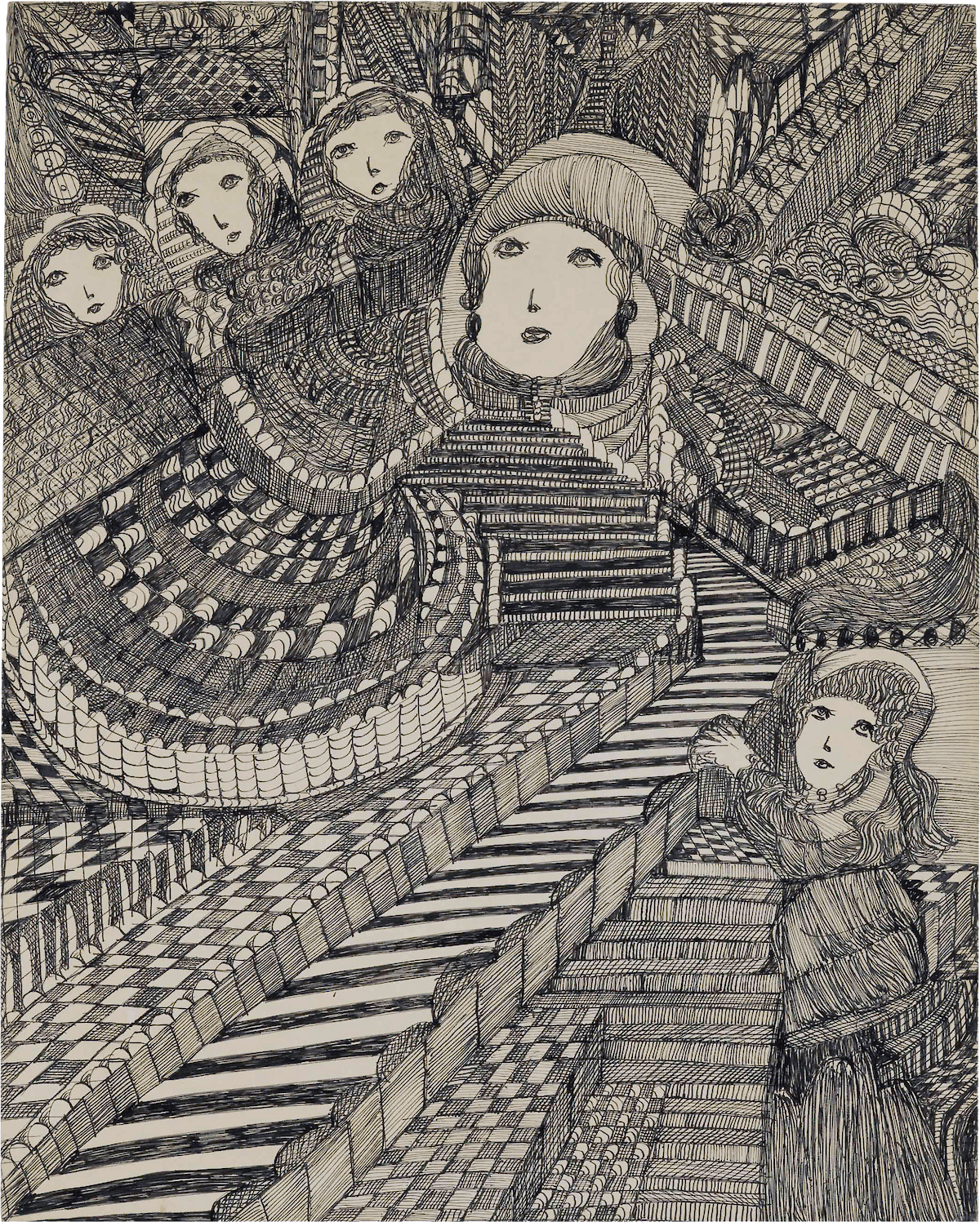 Many Mansions by Madge Gill | Obelisk Art History