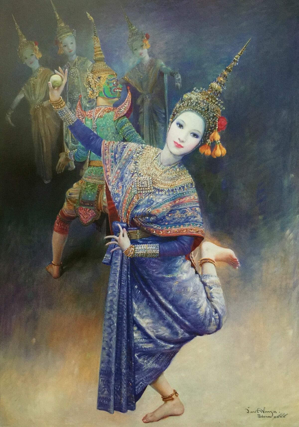 The dance of Mekhala and Ramasura by Chakrabhand Posayakrit