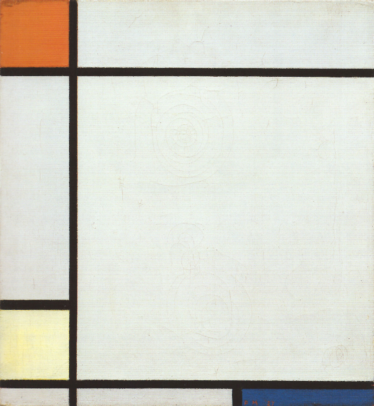 Composition with Red Yellow and Blue by Piet Mondrian