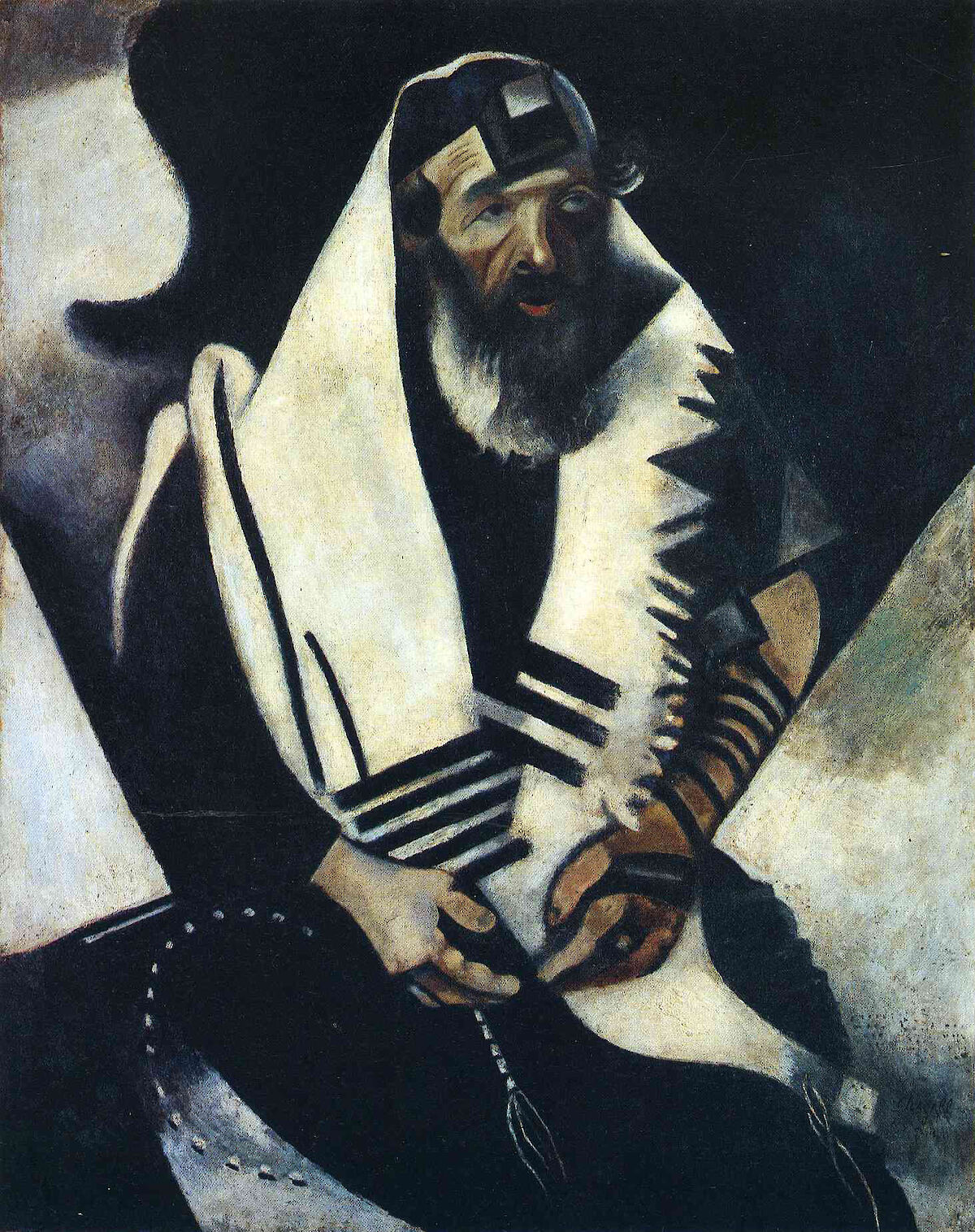 The Praying Jew (Rabbi of Vitebsk) by Marc Chagall
