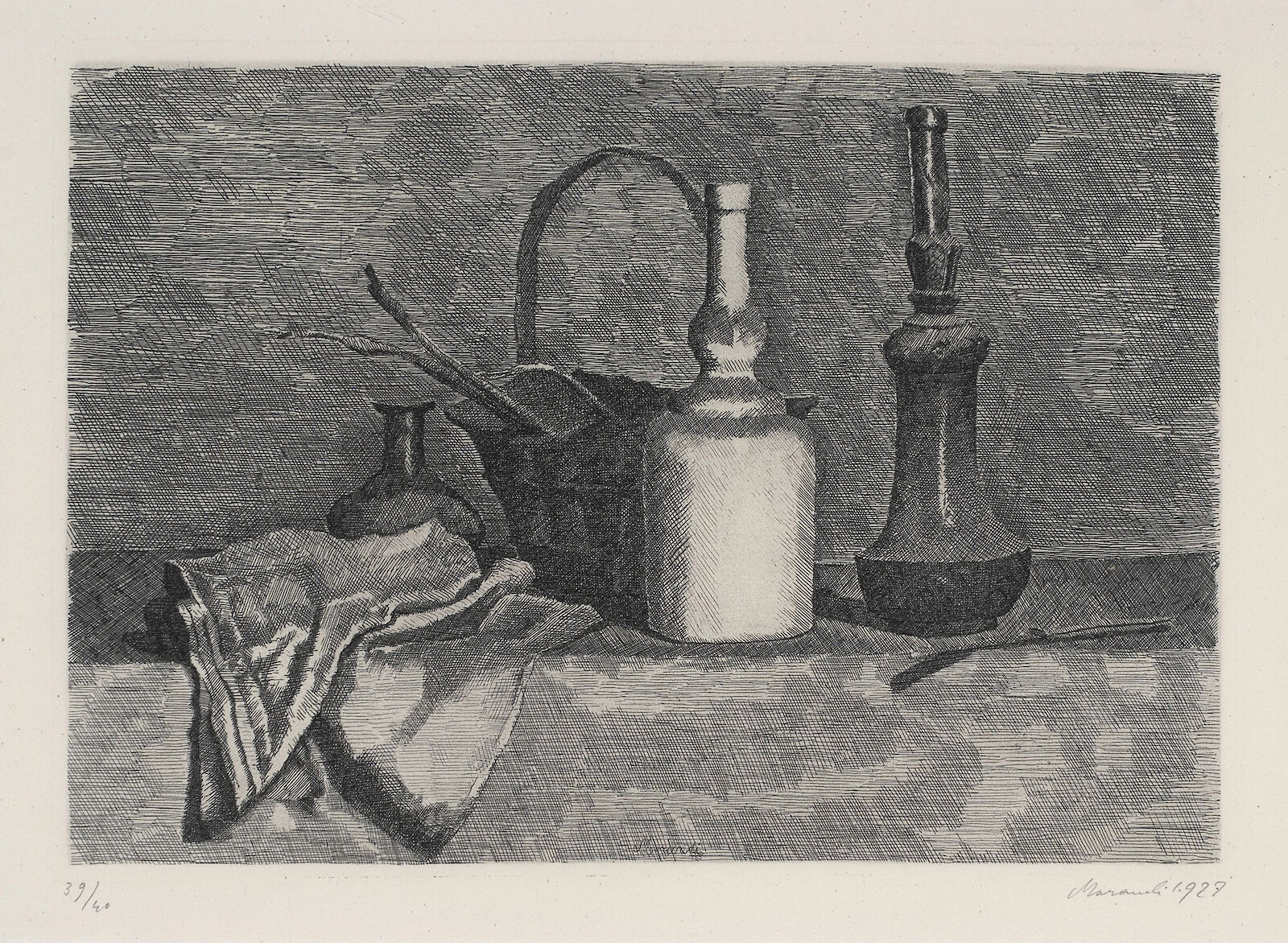 Still life with Drapery by Giorgio Morandi | Obelisk Art History