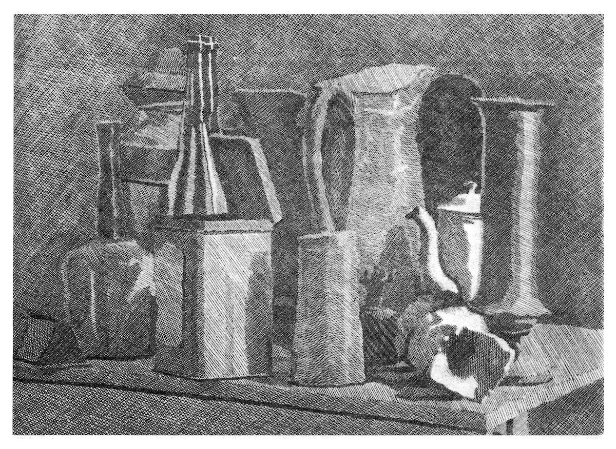 Large Still Life with Coffeepot by Giorgio Morandi